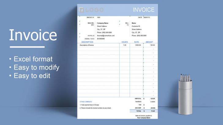 10 Invoice for Hours Worked Templates Free Download