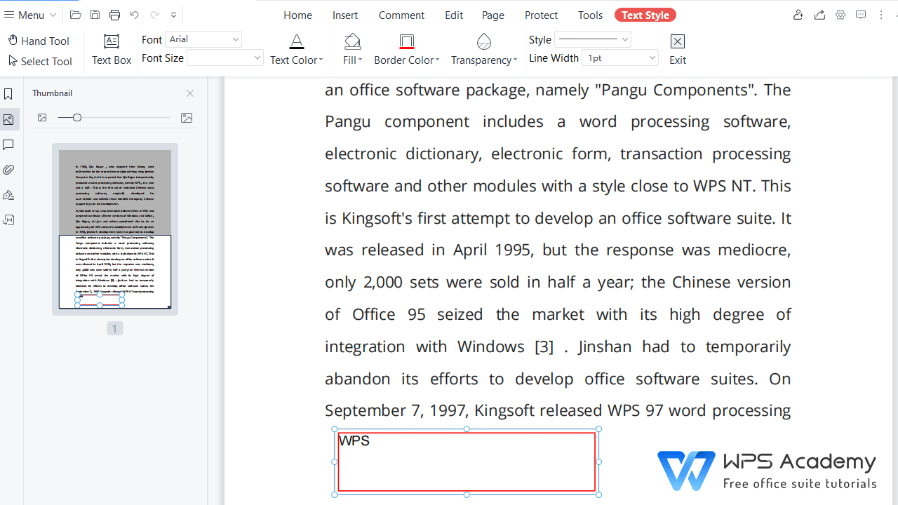 How To Add A Text Box To PDF In WPS Office WPS Office Academy