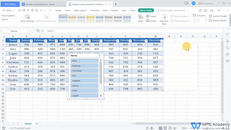How To Create Dynamic Charts For Data Visualization In Excel WPS 