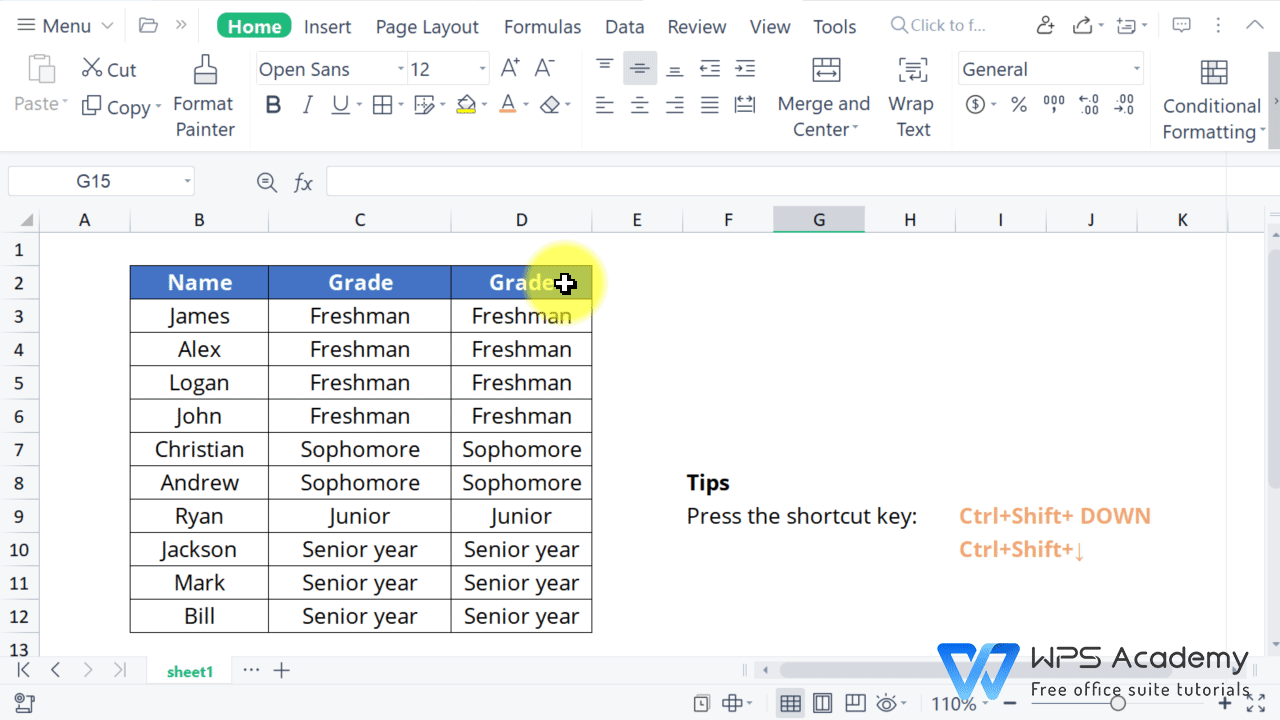 How To Select Multiple Cells In Contiguous Range WPS Office Academy