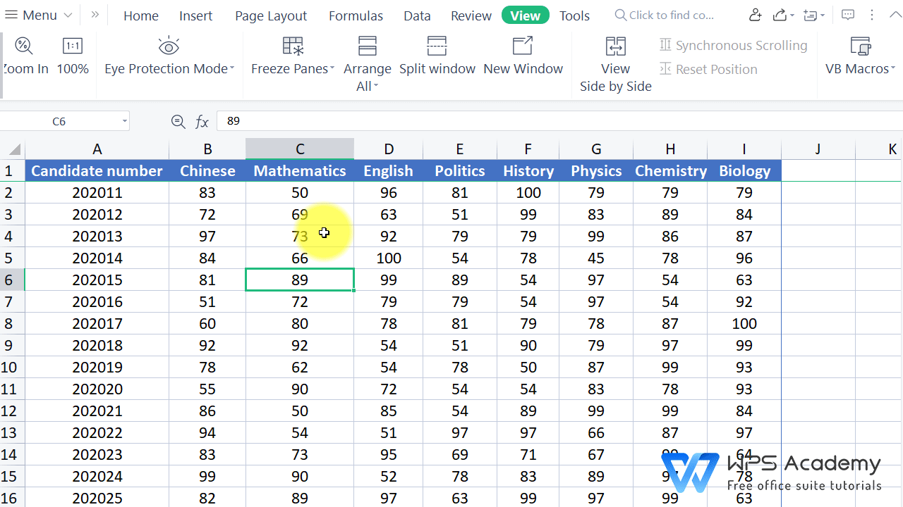How To Freeze Panes In WPS Spreadsheet WPS Office Academy