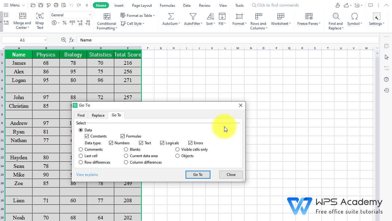 How to clean data (delete empty rows) in WPS Office Excel | WPS Office Academy