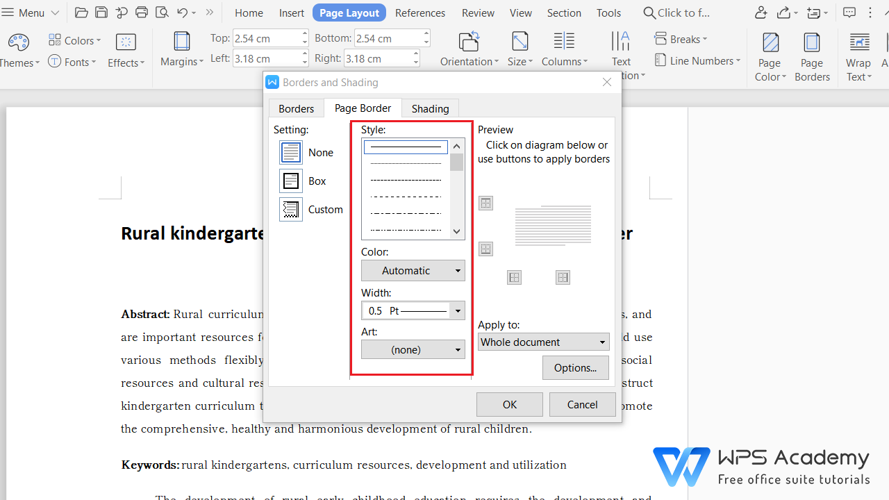 How To Add Border In WPS Writer WPS Office Academy