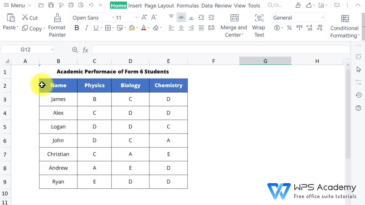 How to change background color of cells | WPS Office Academy