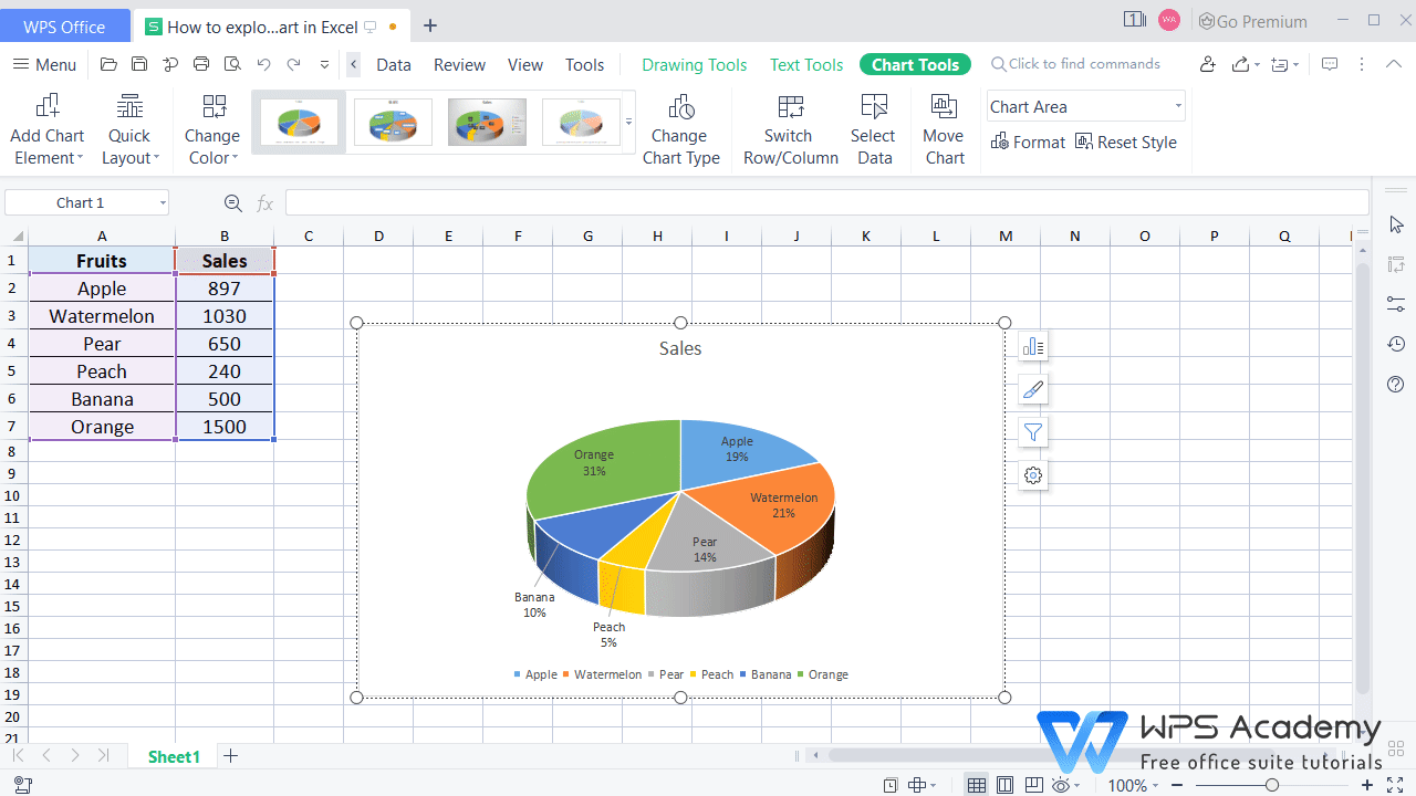 How To Explode A 3 D Pie Chart In Excel WPS Office Academy