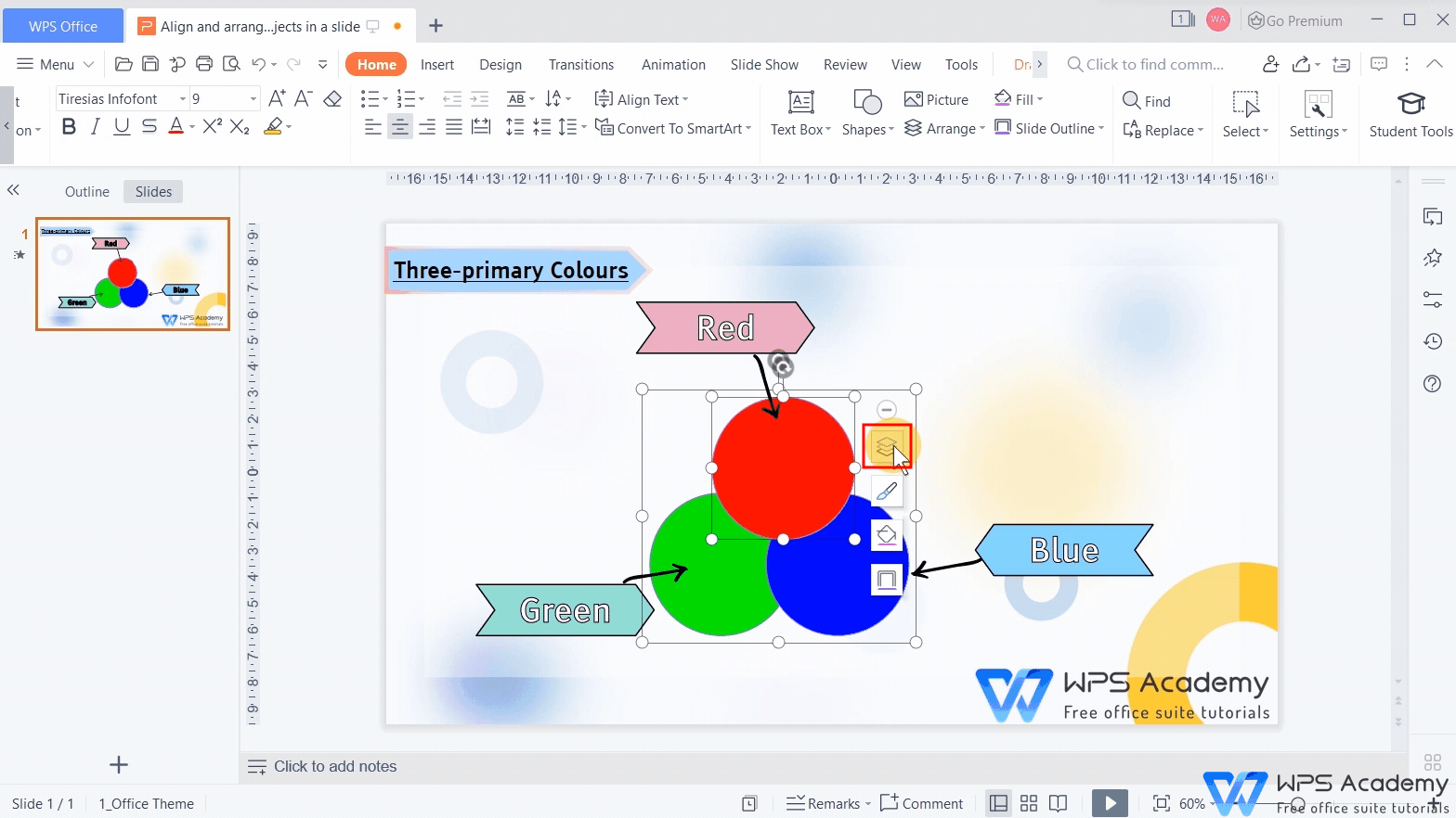 Arrange tools in WPS Presentation | WPS Office Academy