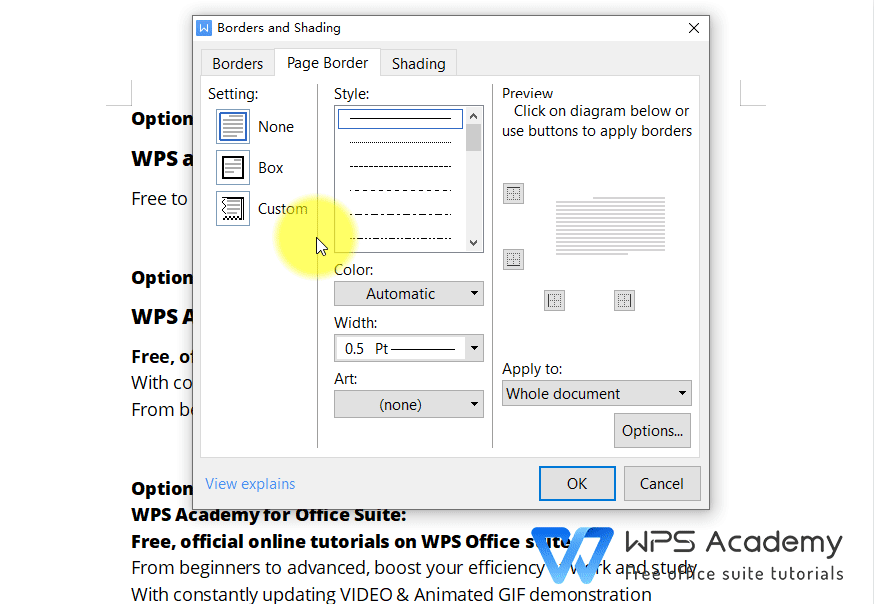 How To Set Page Borders In Word WPS Office Academy