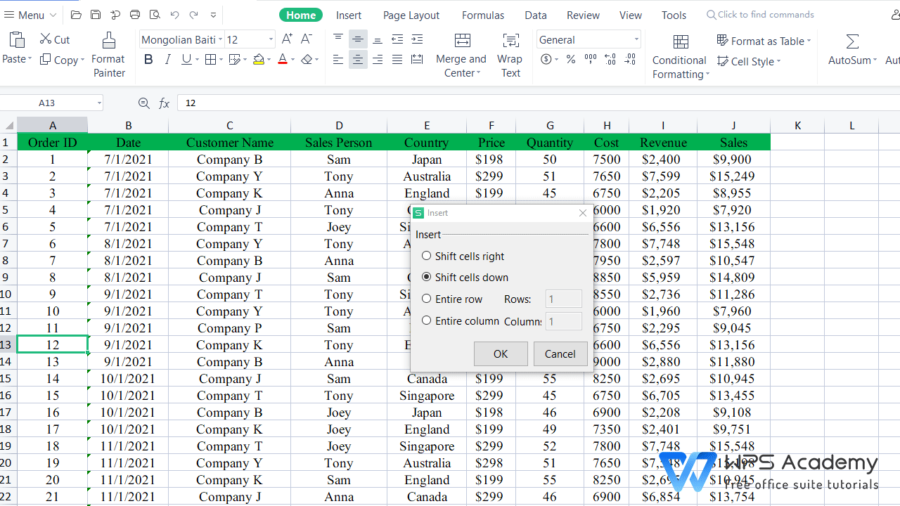 Insert Rows In Excel Commonpna