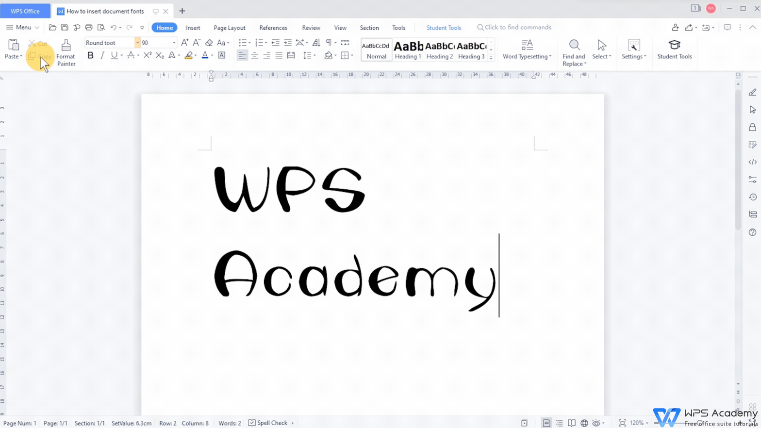 How To Insert Document Fonts WPS Office Academy