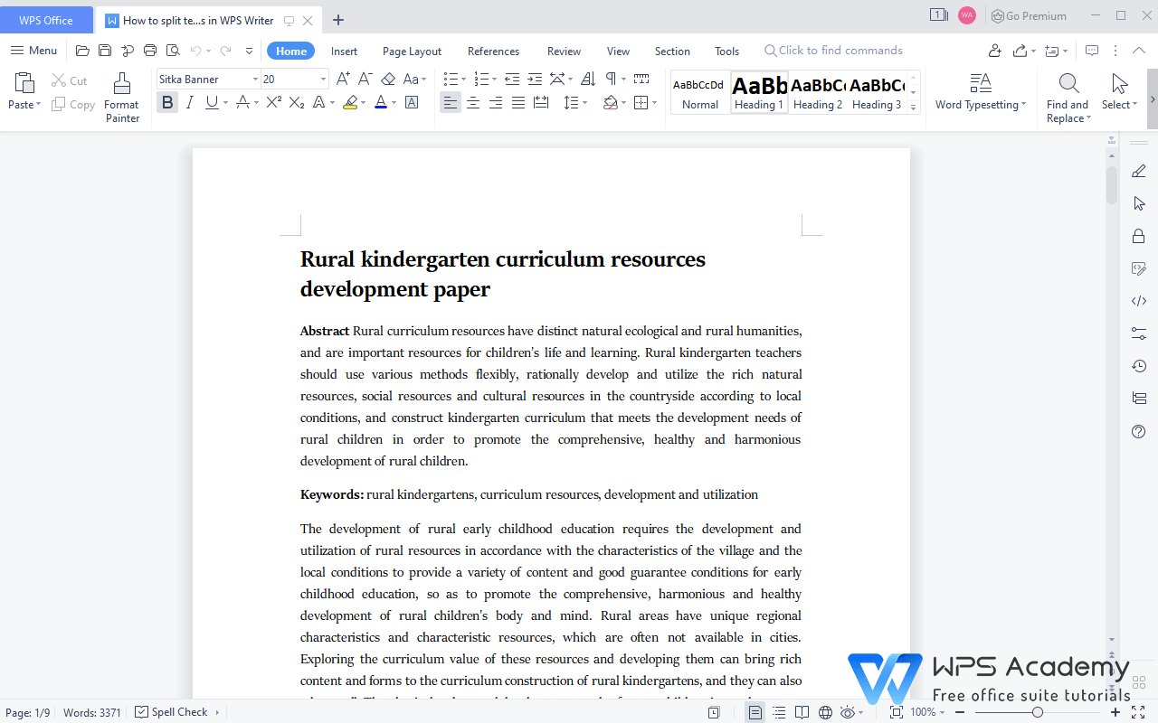 How To Split Text Into Two Columns In WPS Writer WPS Office Academy