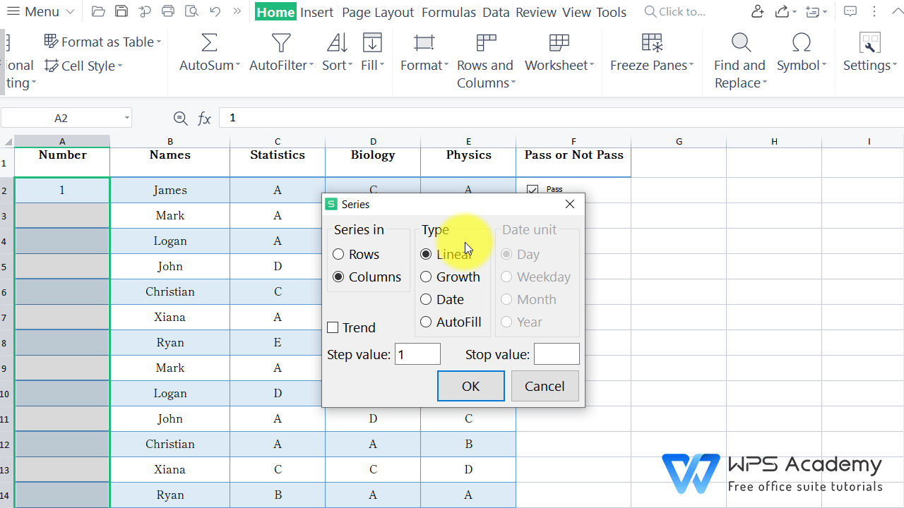 How To Set The Series Fill Type In WPS Spreadsheet WPS Office Academy How To Set The Series Fill Type In WPS Spreadsheet WPS Office Academy