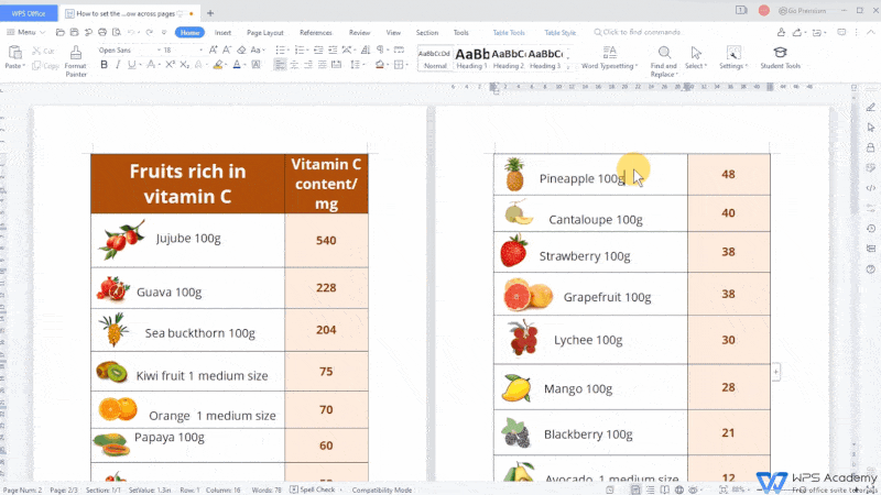 How To Set The Header Row Across Pages WPS Office Academy