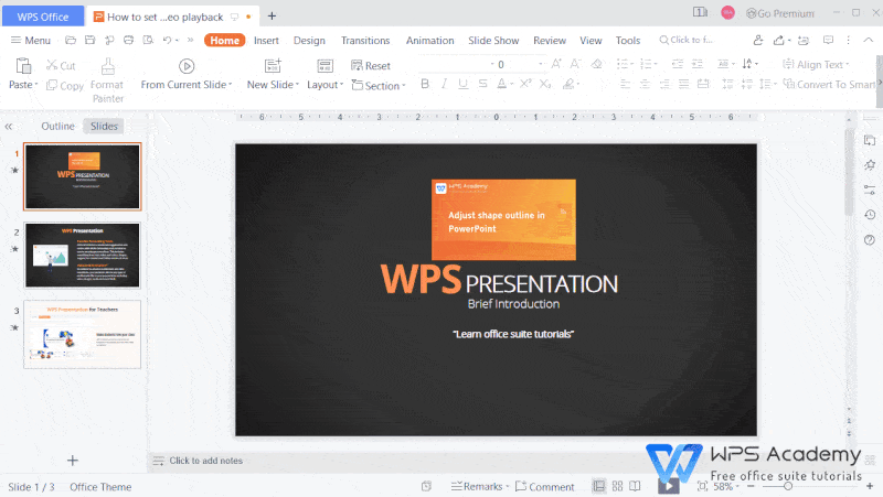 How To Play The Video Full Screen In WPS Presentation WPS Office Academy