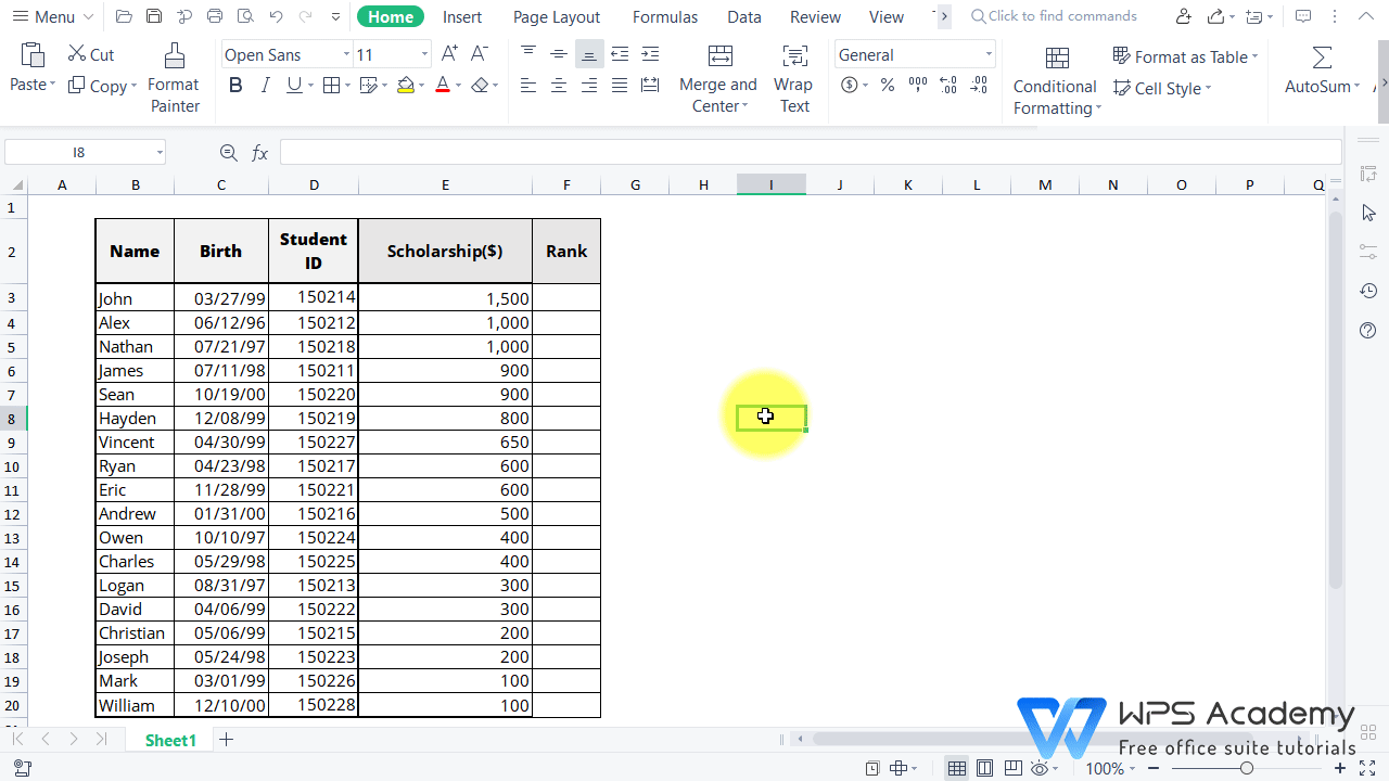 How To Calculate Top 10 In WPS Office Excel WPS Office Quick 