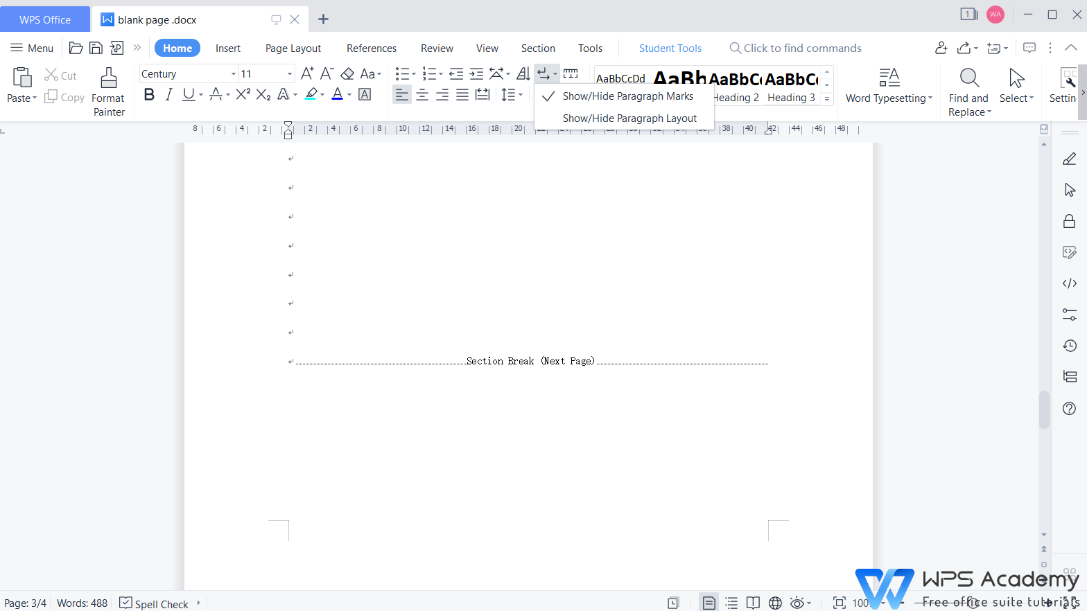 How to delete a blank page in WPS Writer Word? | WPS Office Academy