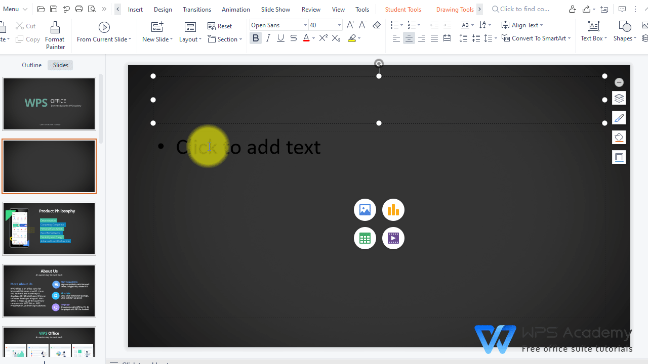 Fastest Way To Design A Simple Title Slide In Powerpoint WPS Office 