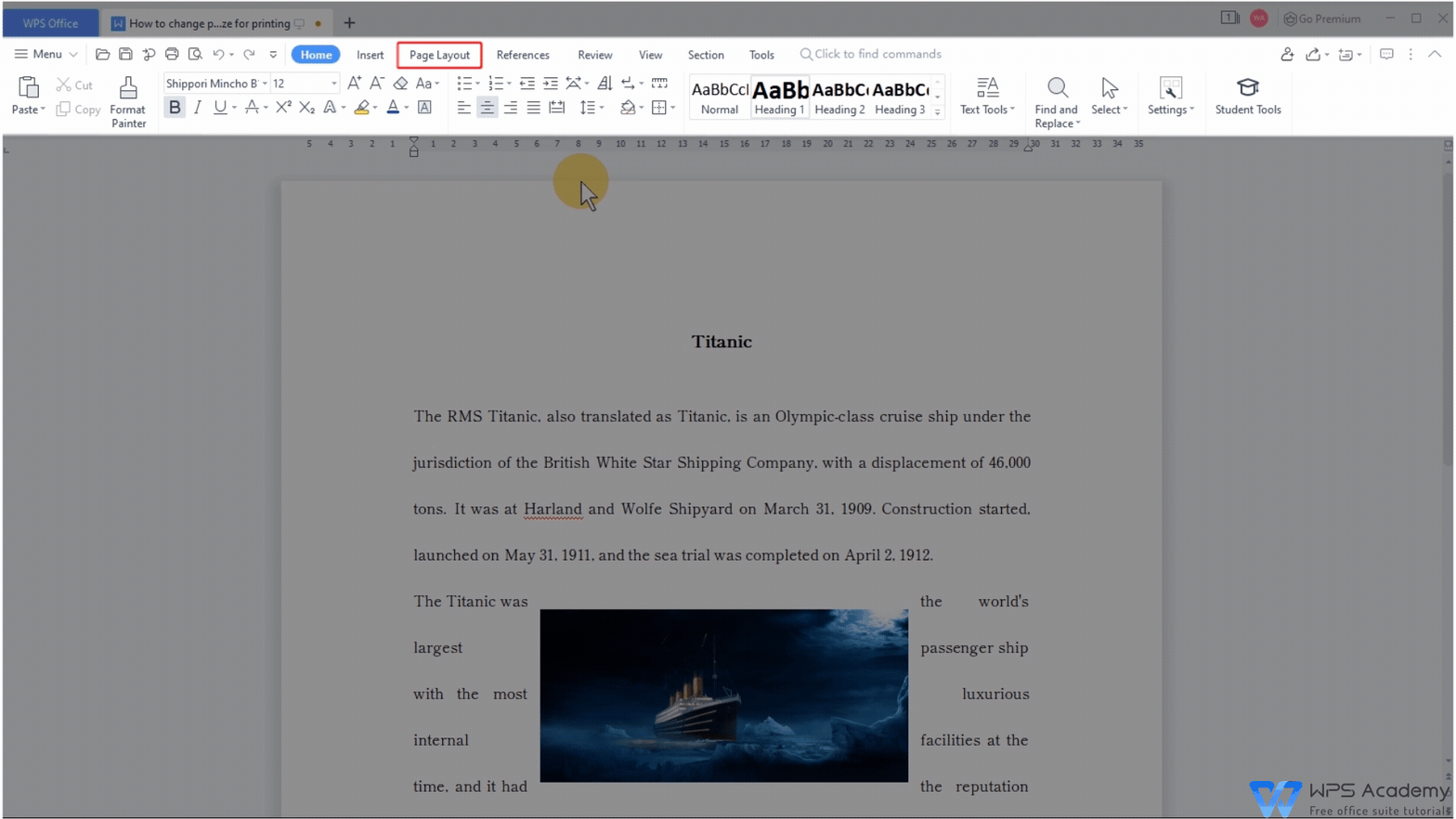 Change Paper Orientation And Size For Printing WPS Office Academy
