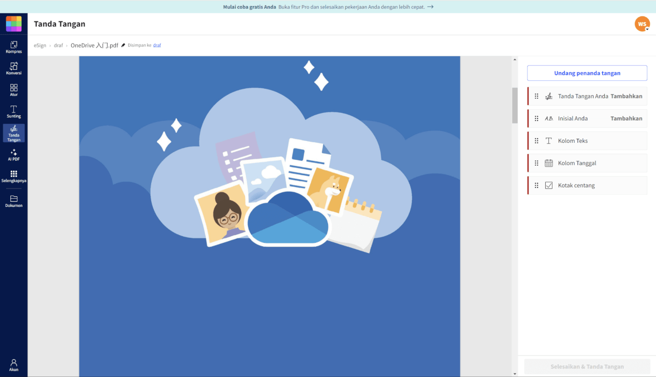 Cara Menandatangani PDF dengan Smallpdf eSign