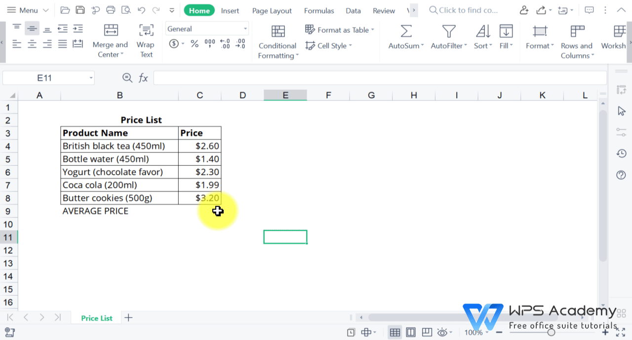 How To Get Calculate Average WPS Office Academy