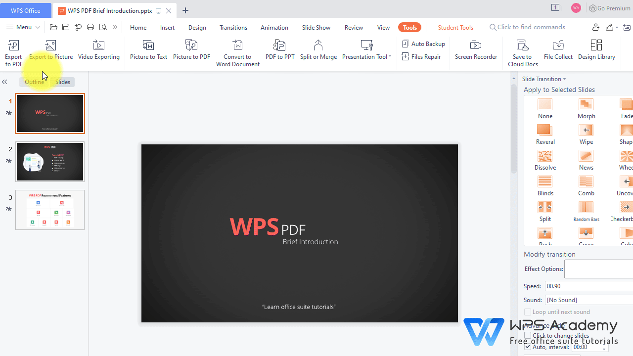 How To Convert PPT To A PDF Document WPS Office Academy