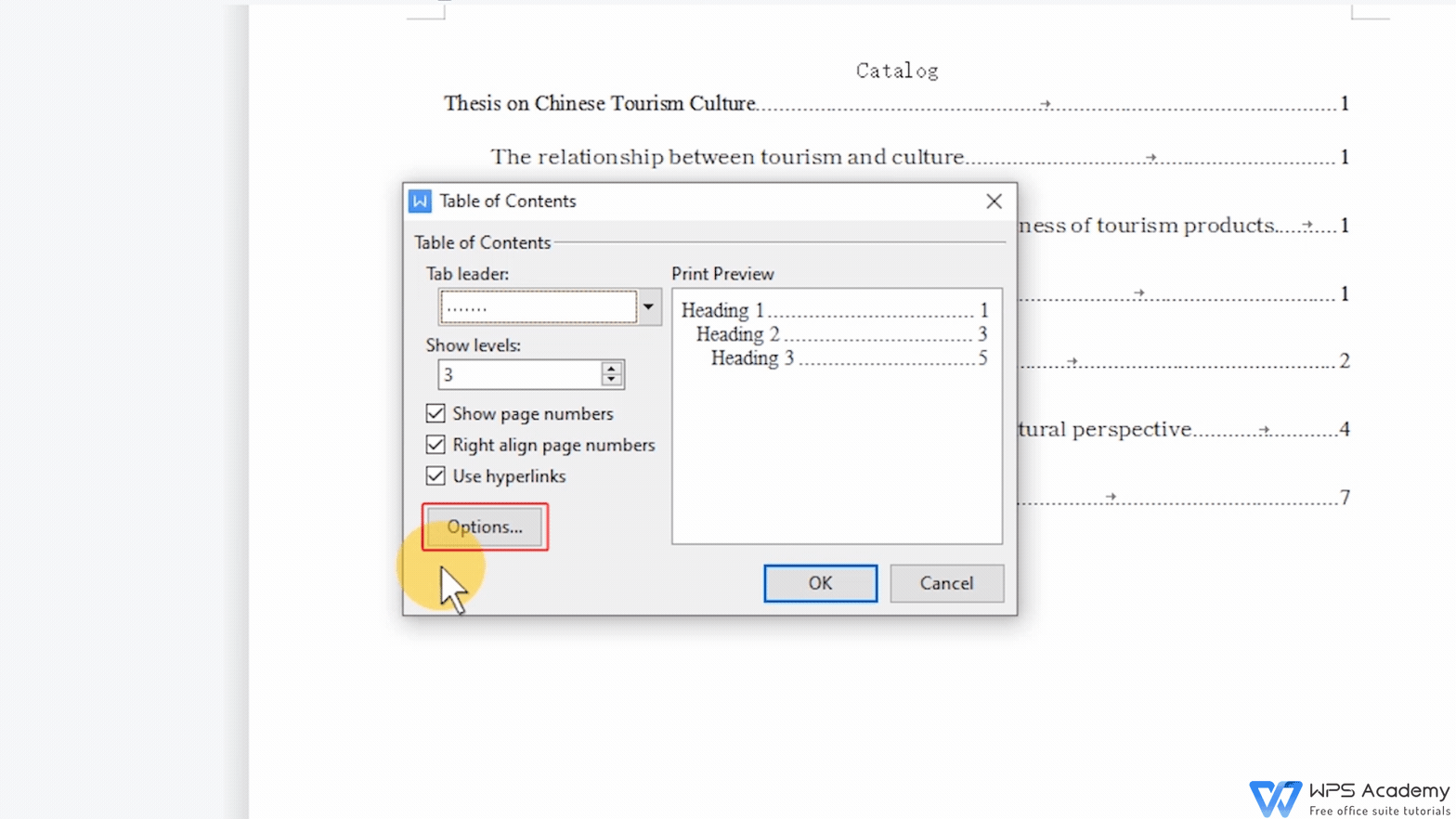 How To Insert A Table Of Contents In Word WPS Office Academy