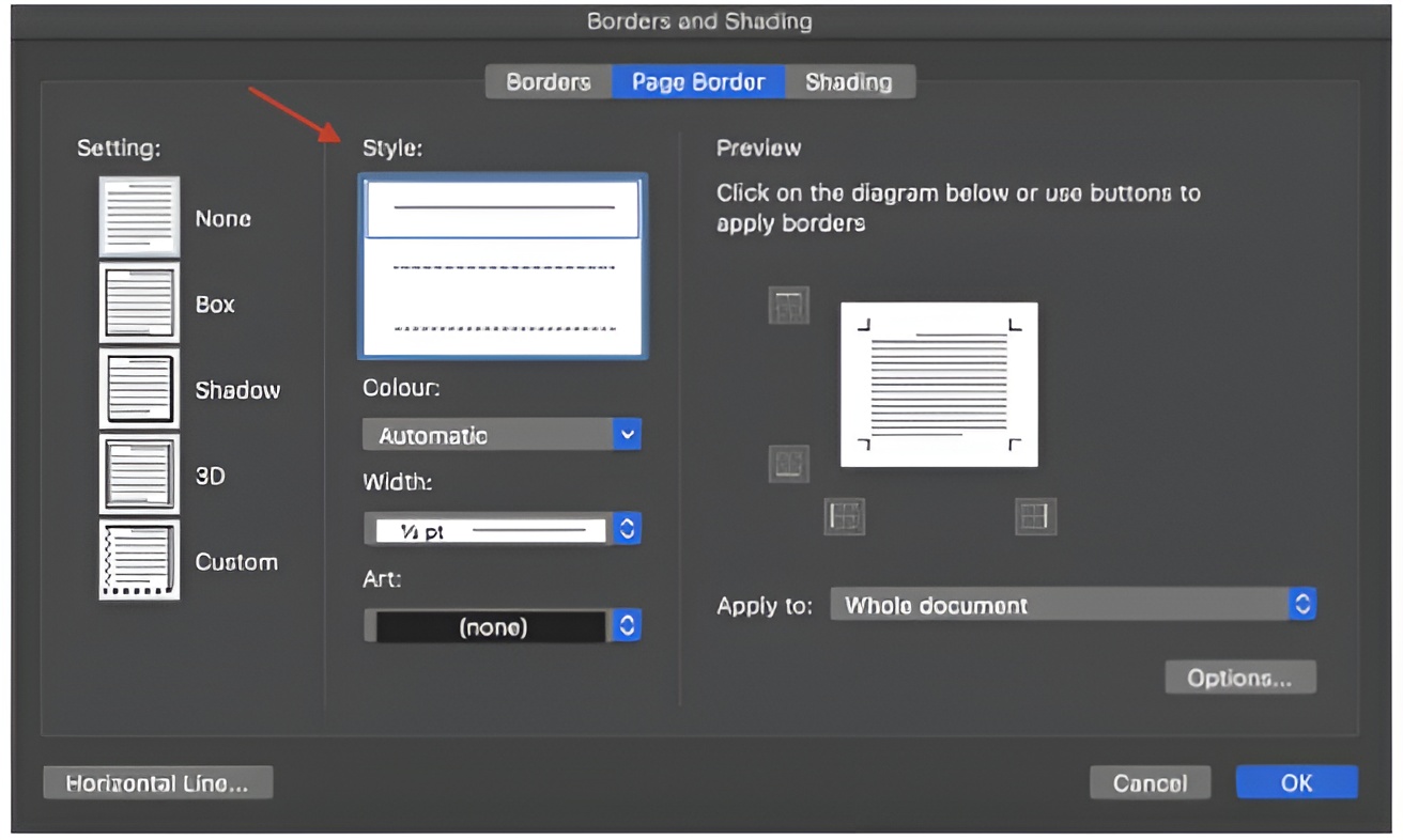 Precipizio Parlare A Anestetico How To Insert Page Border In Word 
