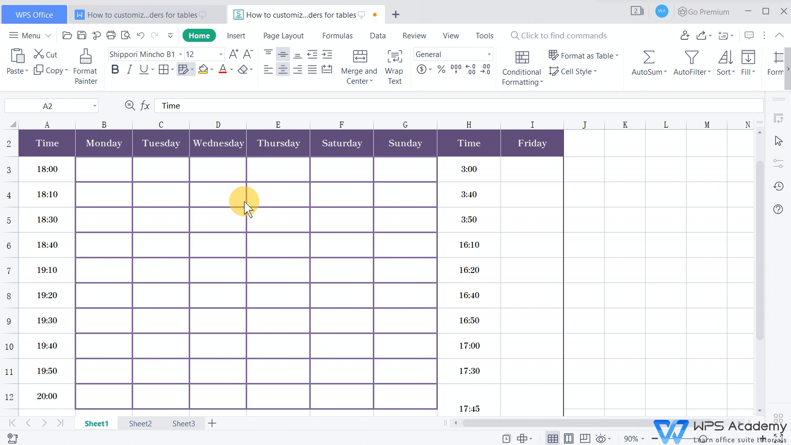 How To Customize Draw Borders For Tables WPS Office Academy