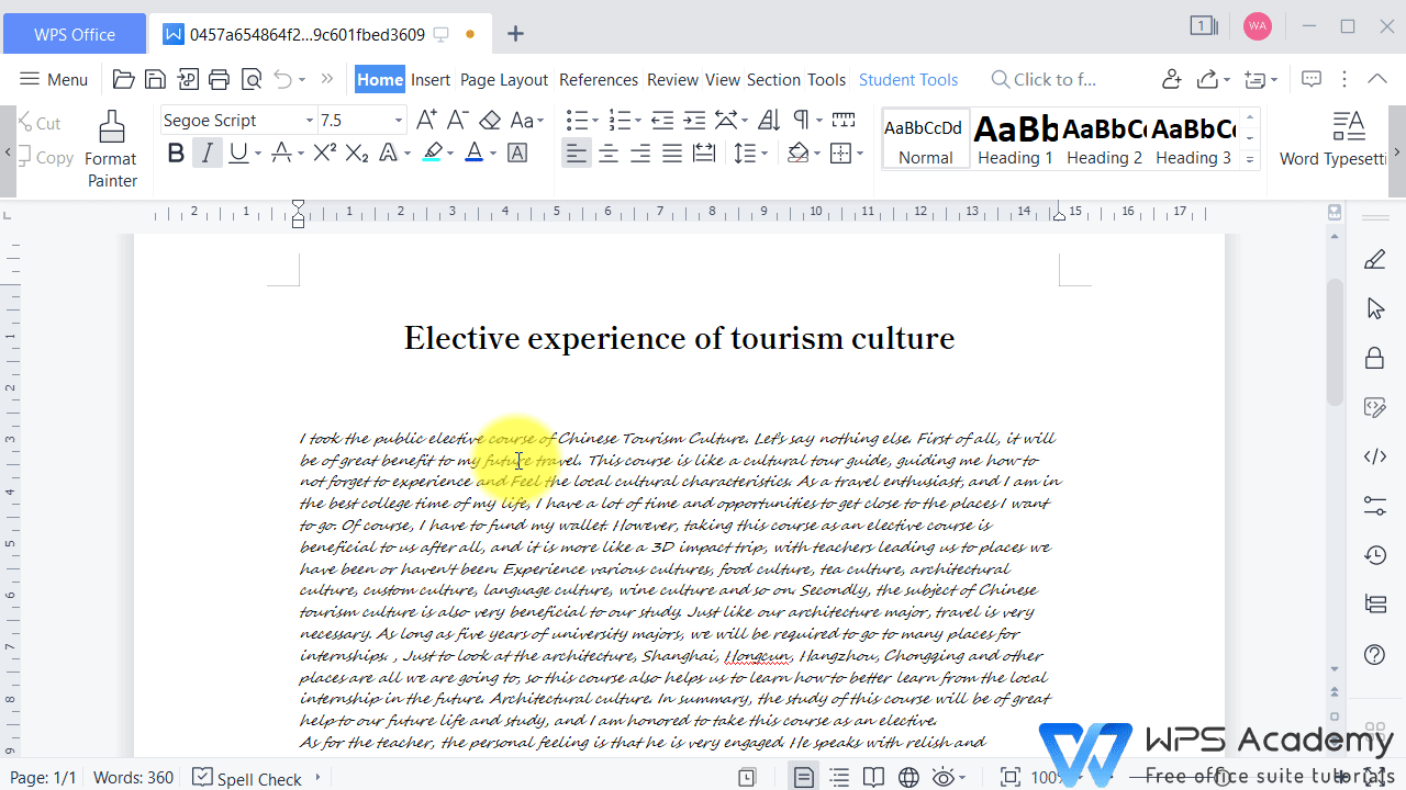 How To Customize The Font In WPS Writer WPS Office Academy
