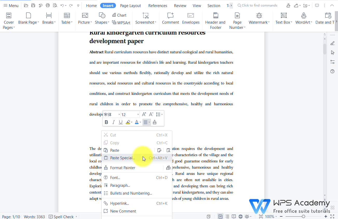 How To Set Paste Options In Word WPS Office Academy