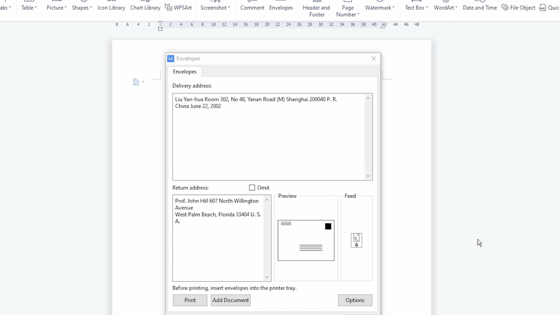 How To Print An Envelope In Word For Mac Lulipars