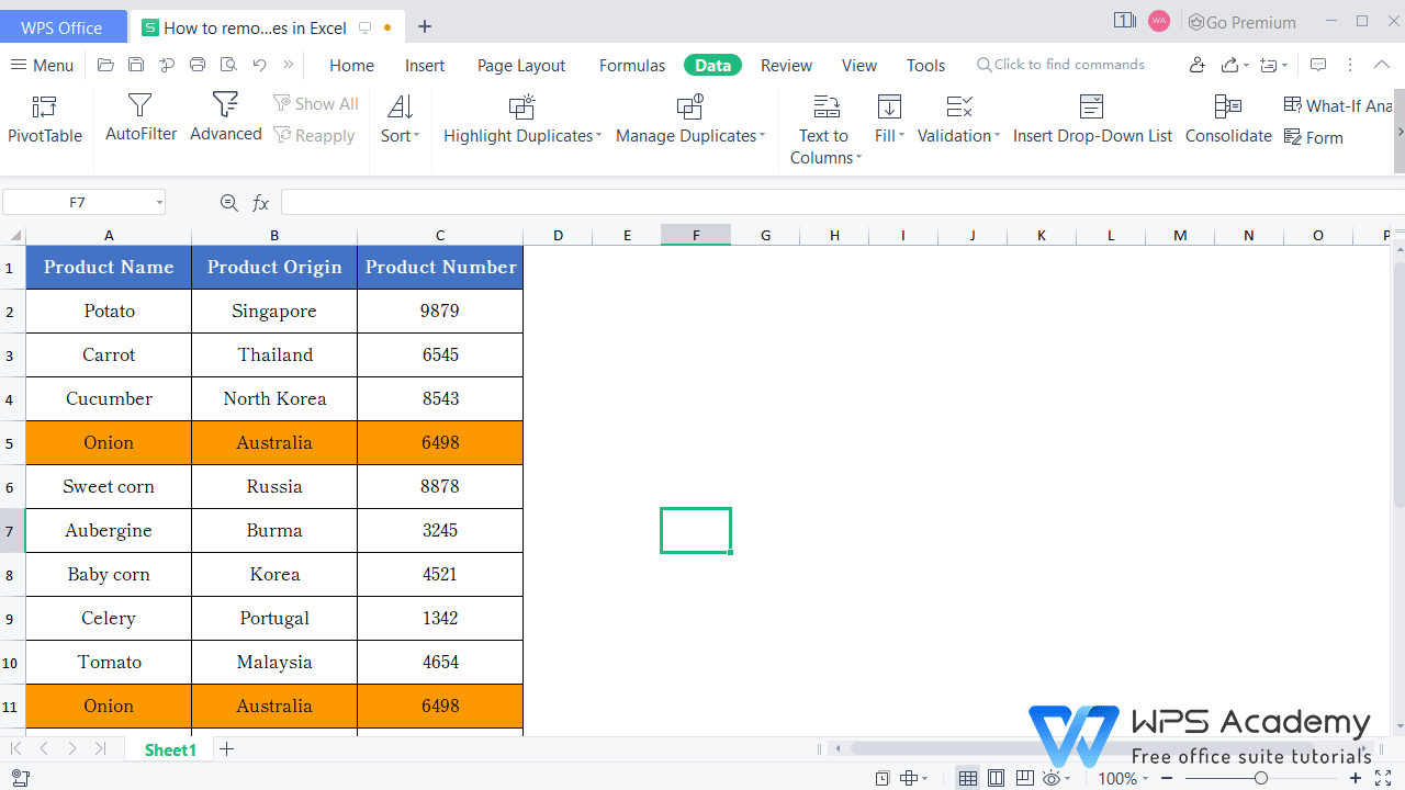 How To Remove Duplicates In Excel WPS Office Academy