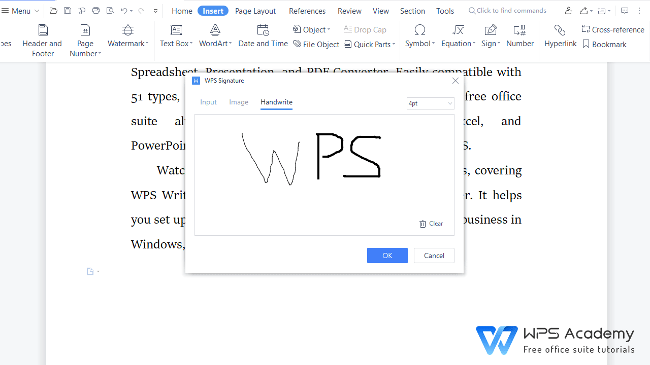 Quickly Add A Signature In WPS Office Word WPS Office Academy