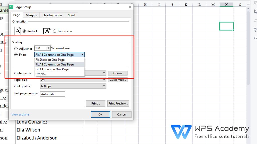 Set Page And Margin At Page Setup In Excel WPS Office Academy