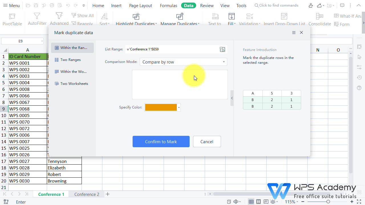 How To Check For Duplicates In WPS Office Excel Sheets WPS Office Academy