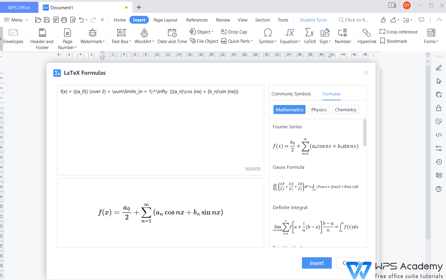 LaTeX Formulas WPS Office Academy