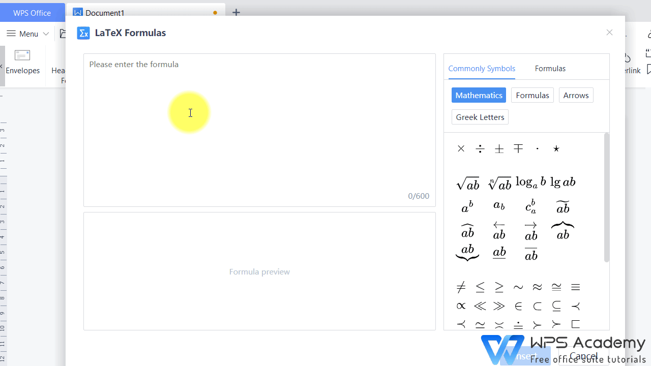 Latex Formulas | Wps Office Academy