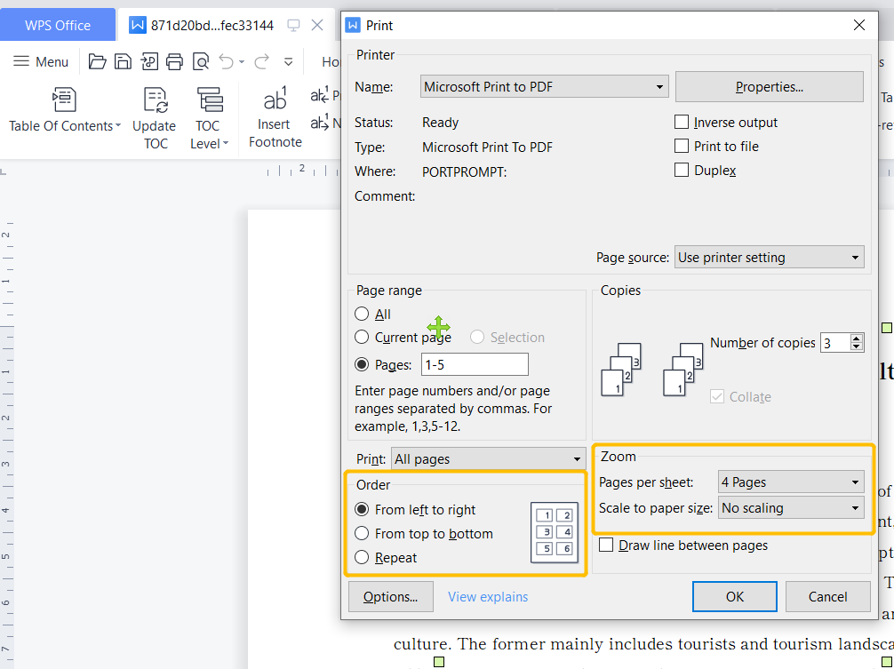 Instructions Of Printing Interface In WPS Writer WPS Office Academy