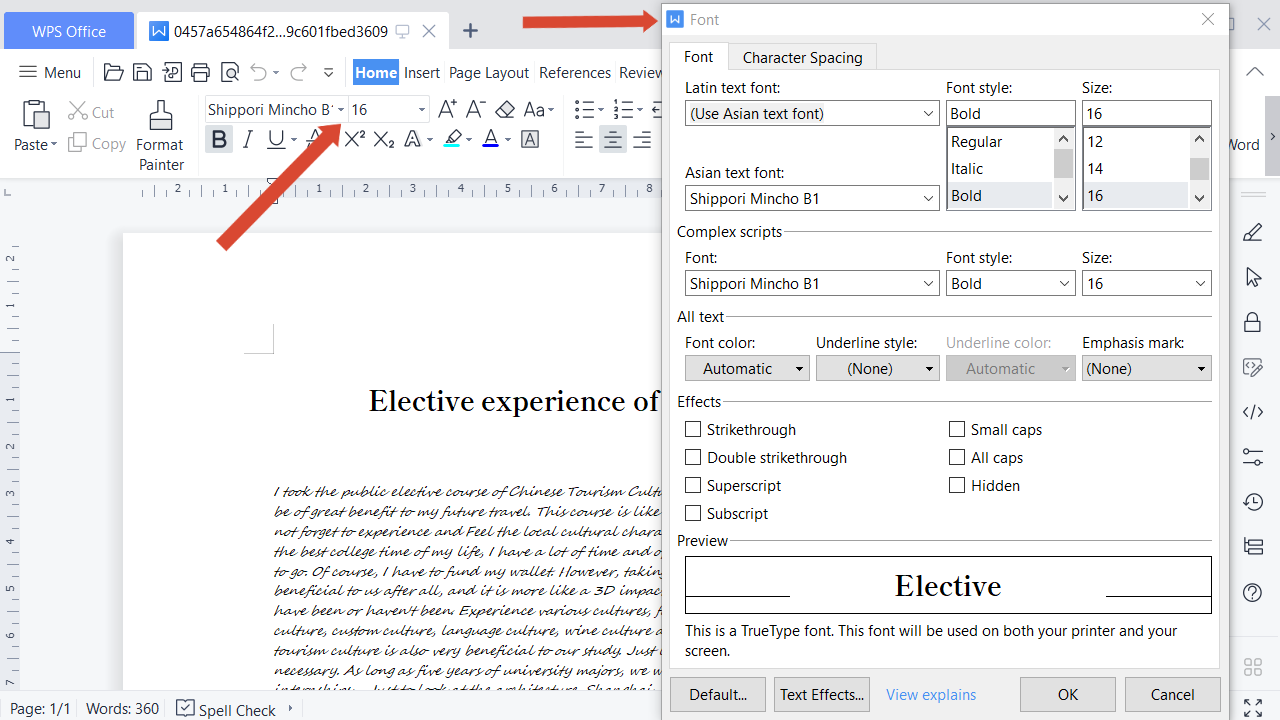 How To Customize The Font In WPS Writer WPS Office Academy