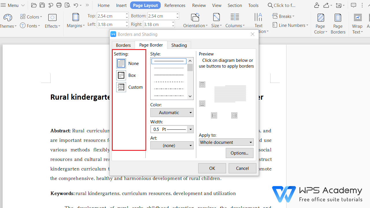 How To Add Border In WPS Writer WPS Office Academy