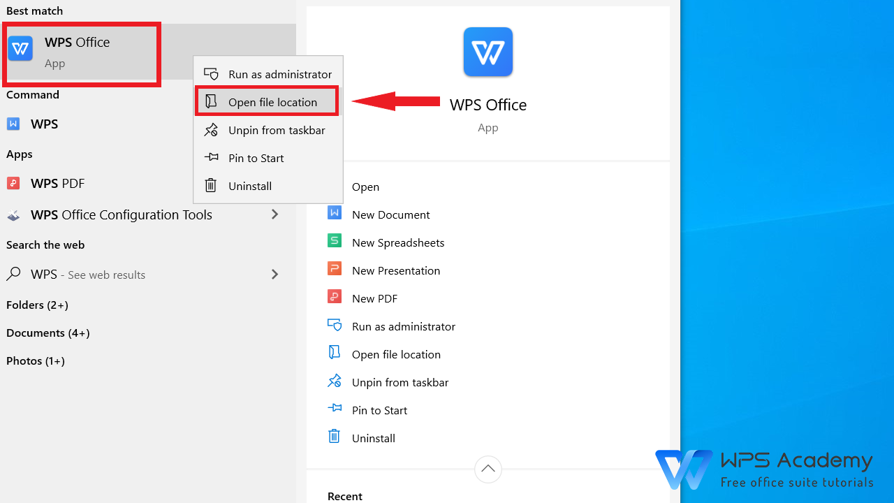 How To Create Desktop Shortcuts Of WPS Office WPS Office Academy