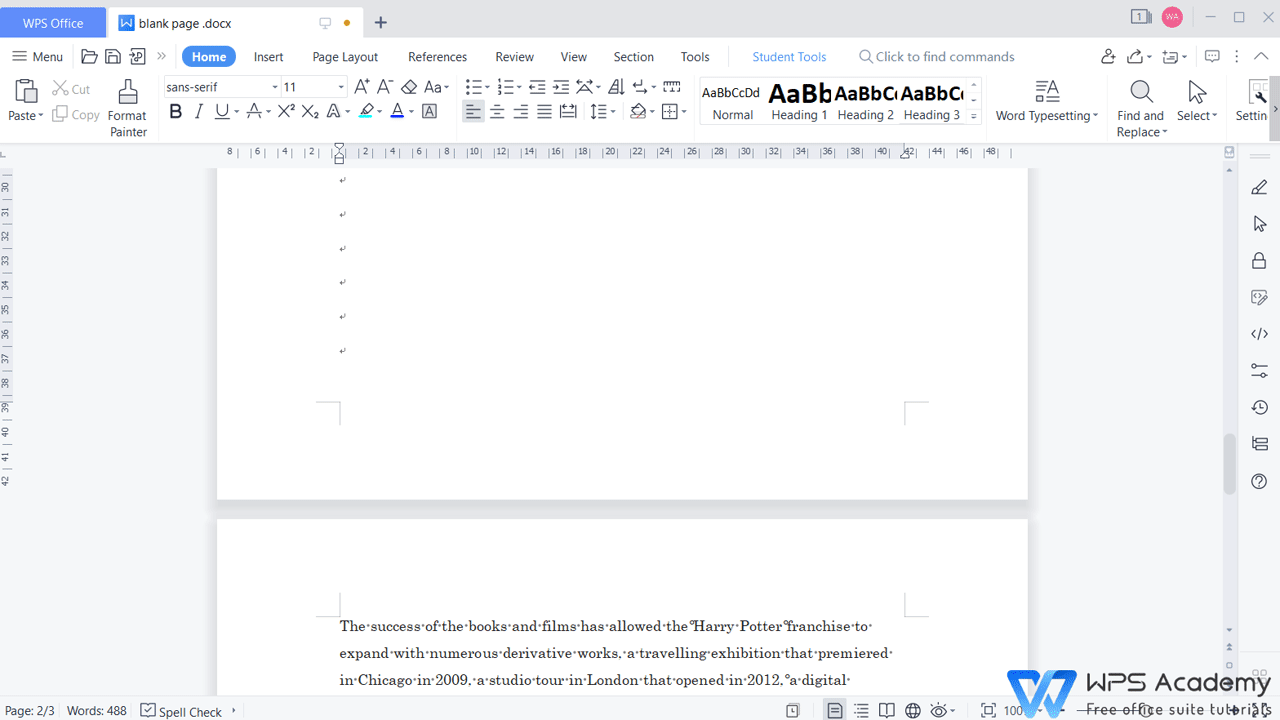 How To Delete A Blank Page In WPS Writer Word WPS Office Academy