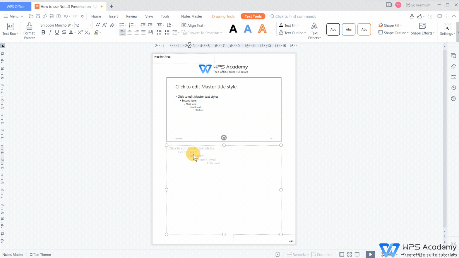 How To Use Notes Master In WPS Presentation WPS Office Academy