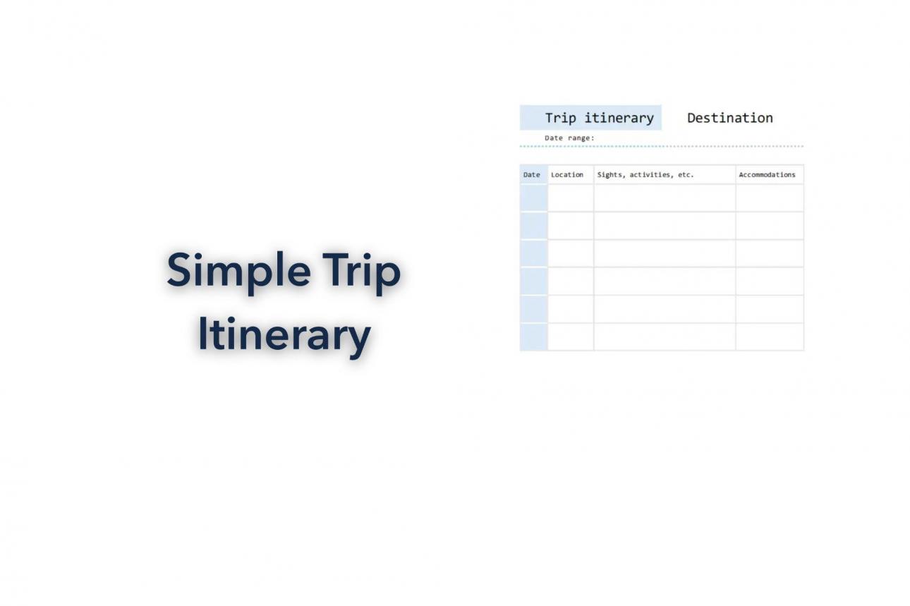 10 Free & Fascinating Itinerary Template [Download & Edit]