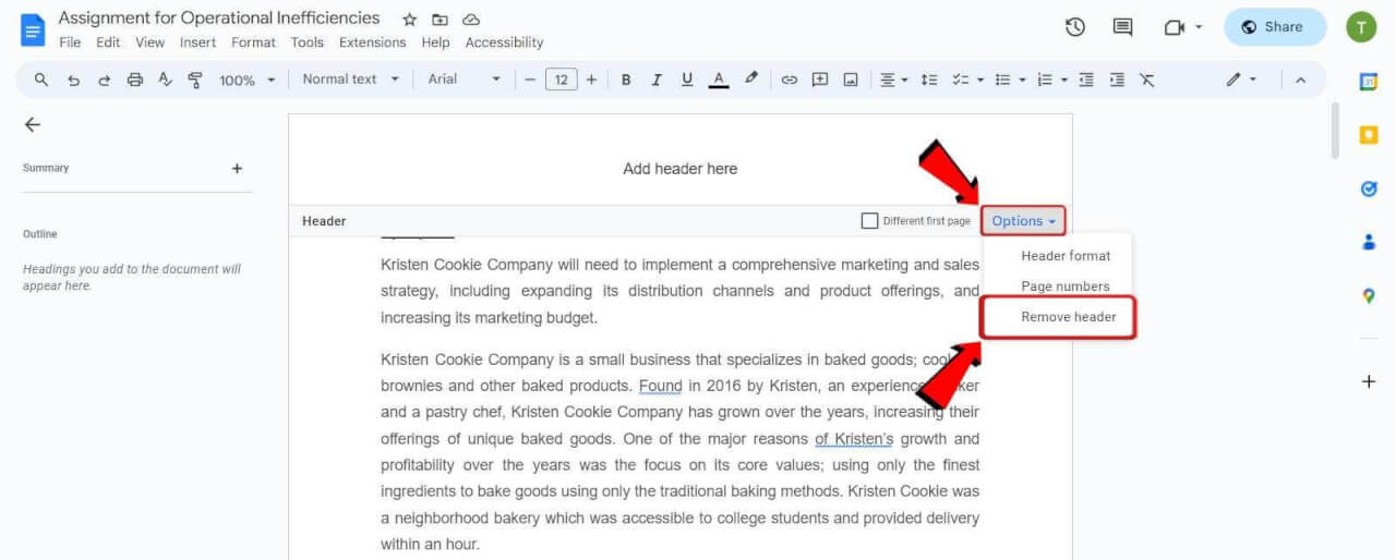 How to Remove Header in Google Docs (Easy & Quick)