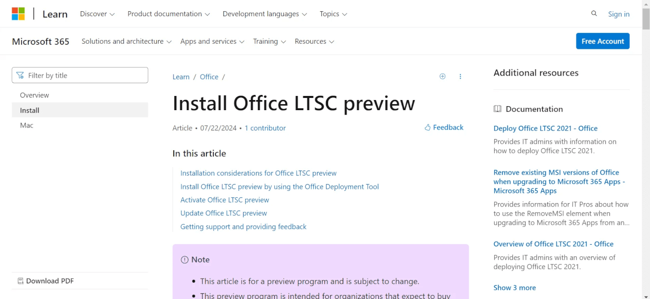 MS Office LTSC 2024 : Télécharger, Installer et Activer