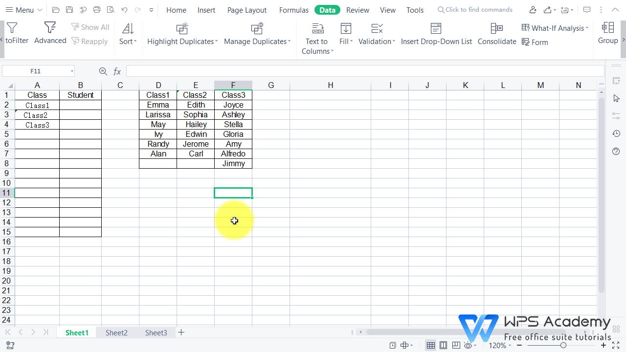 How To Create A Table With Subcategories In WPS Office Excel WPS 