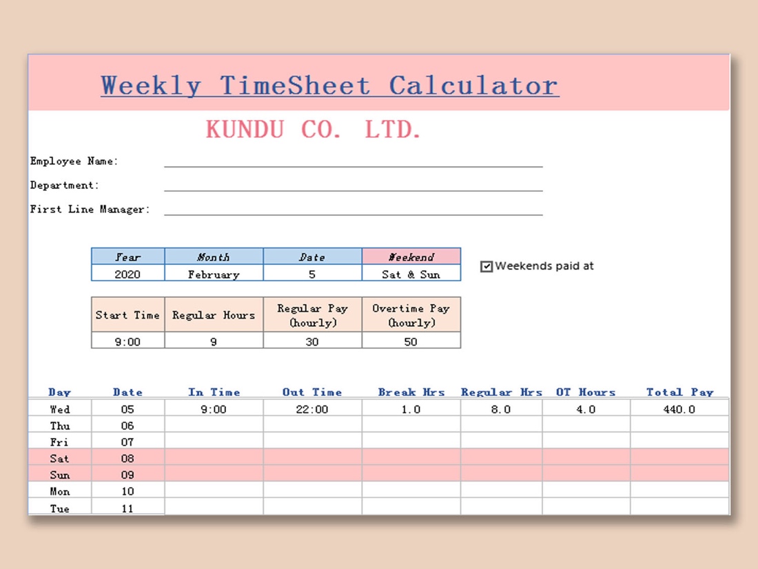 Timesheet Excel Template Upwork Emjmarketing