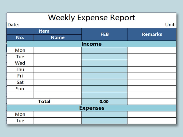 Expense Report Template Excel For Free Download WPS Office Academy