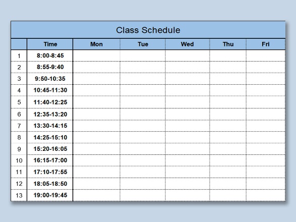 Monthly Schedule Template Excel Sheets WPS Office Academy