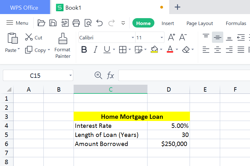 How To Calculate Monthly Payments In Excel Using Formulas WPS Office